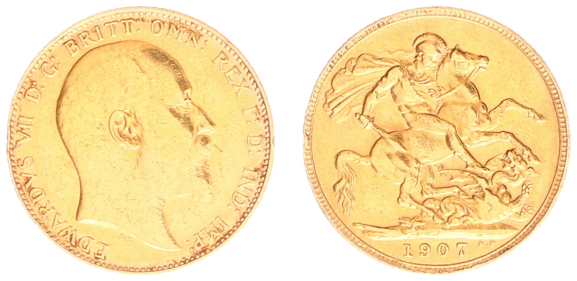 Sovereign 1907 - Gold Coin Value - United Kingdom, Edward VII